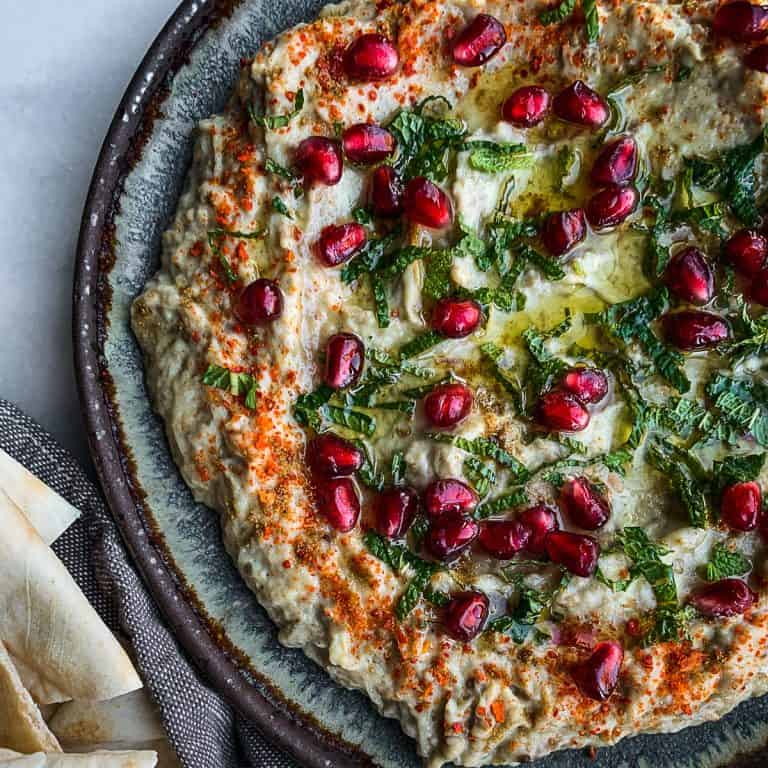 Mutabal (Authentic Middle Eastern Roasted Eggplant Dip) - Urban Farm ...