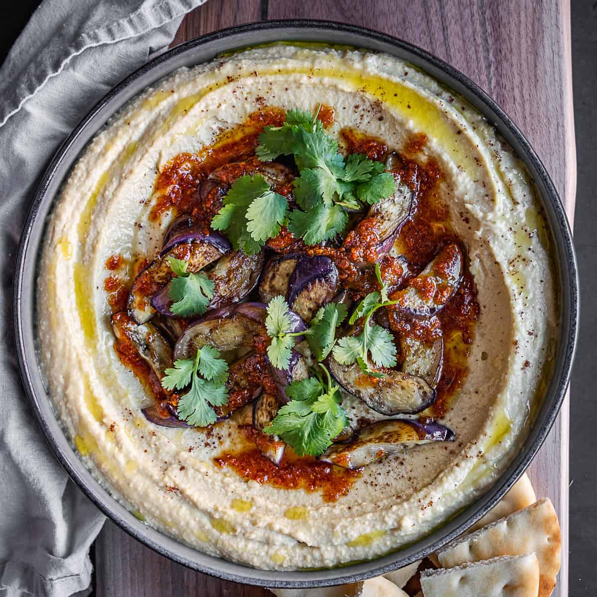 Caramelized Eggplant Hummus - Urban Farm and Kitchen