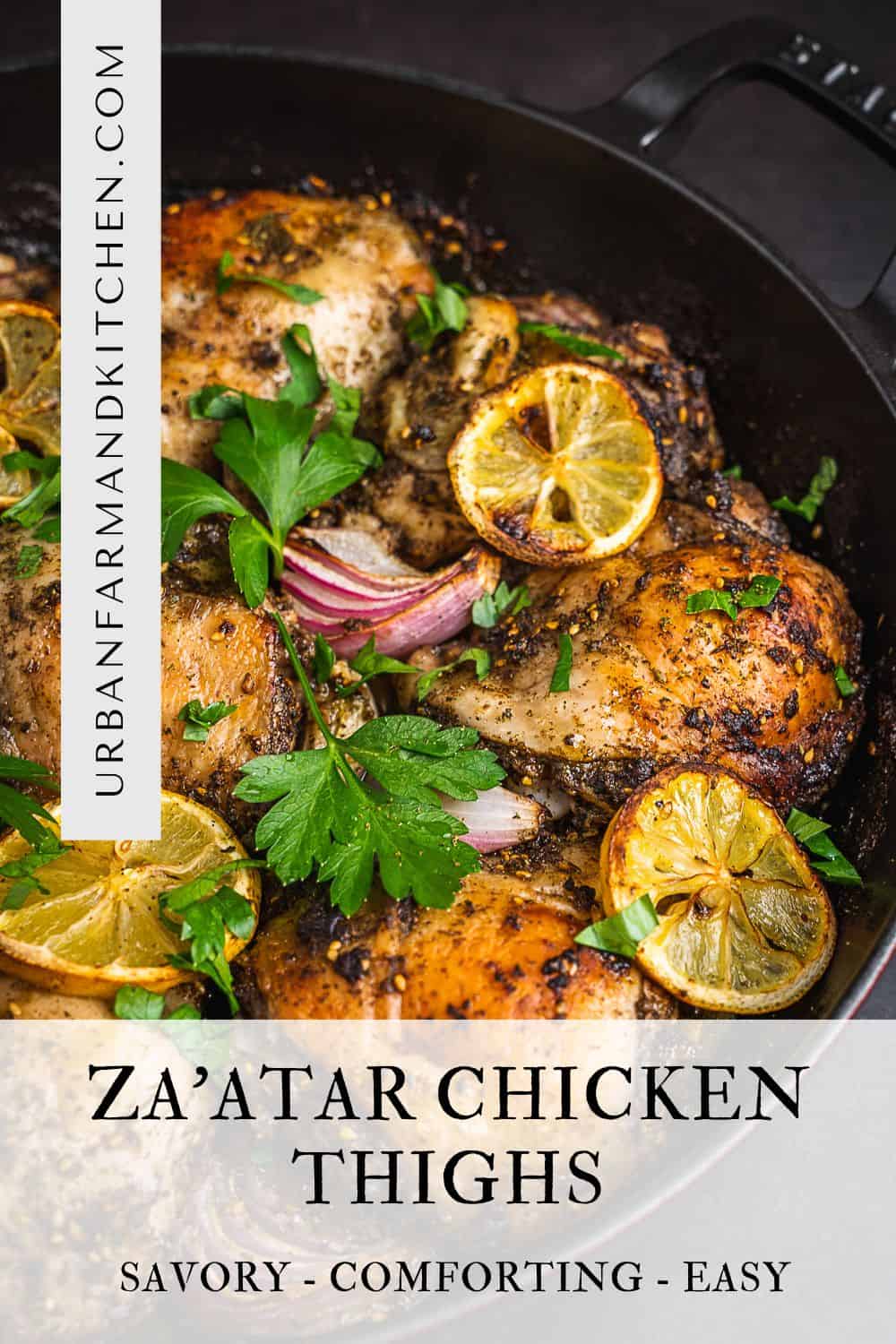 Za'atar Chicken Thighs - Urban Farm and Kitchen