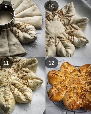 Star Bread with Cheese and Herbs - Urban Farm and Kitchen