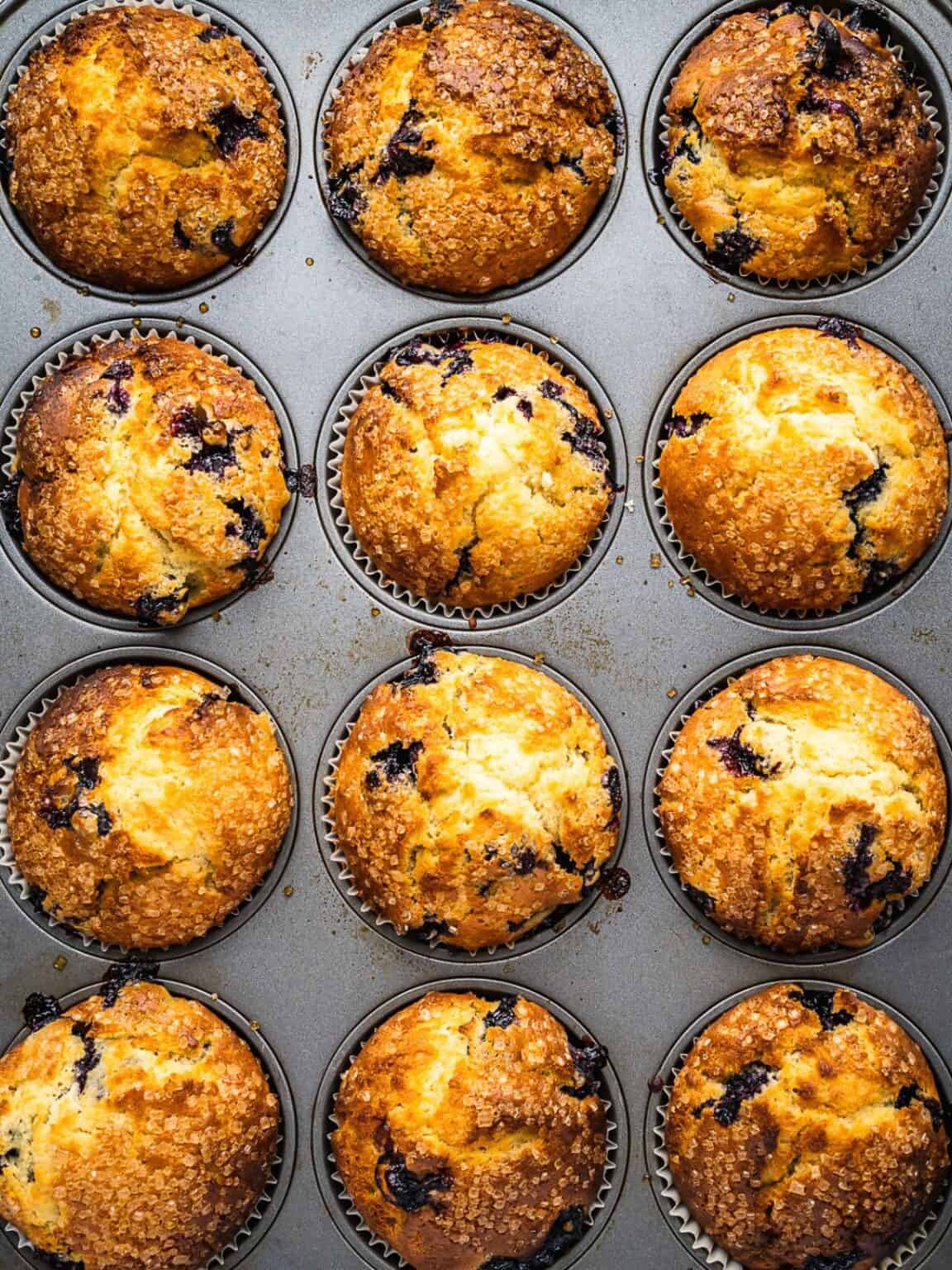 Blueberry Buttermilk Muffins - Urban Farm and Kitchen