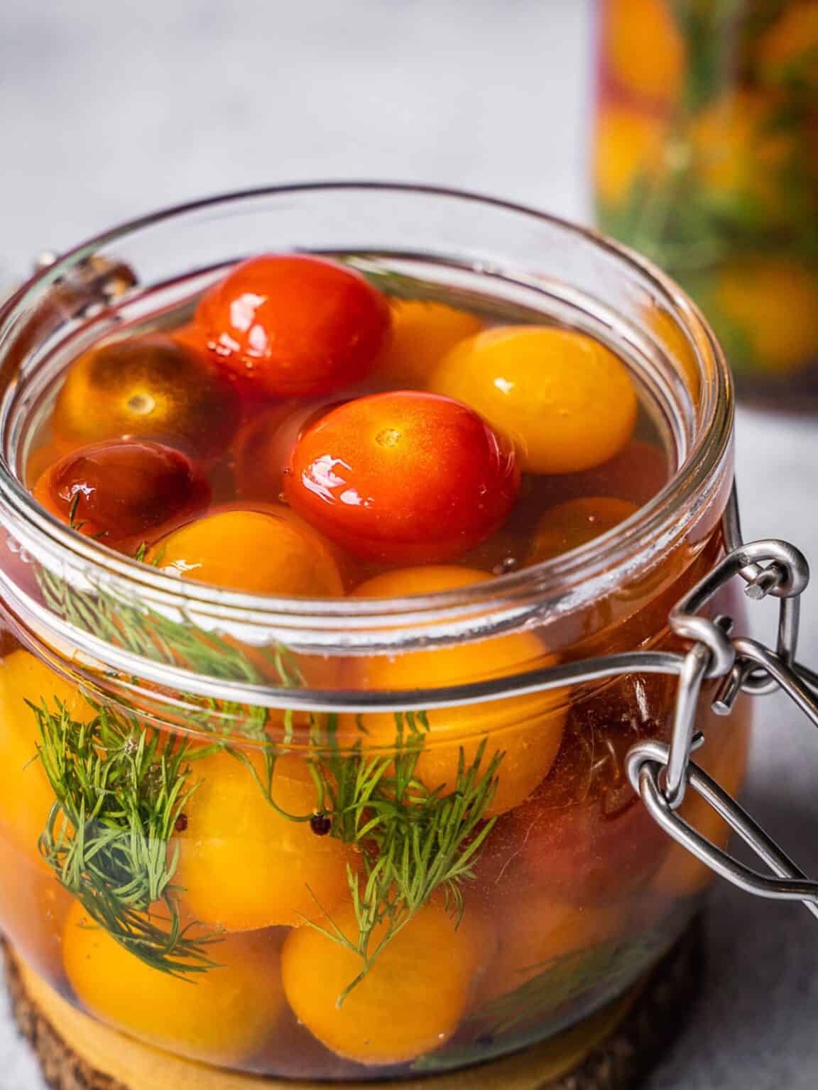 Pickled Cherry Tomatoes - Urban Farm and Kitchen