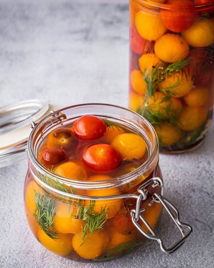 Pickled Cherry Tomatoes - Urban Farm and Kitchen