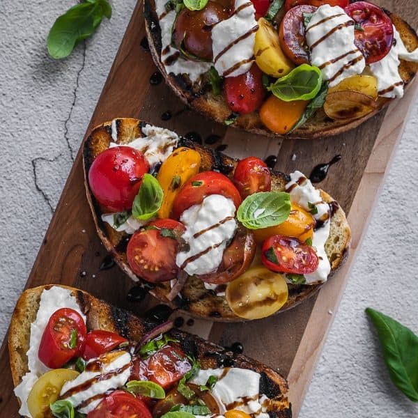 Delicious and Easy Burrata Bruschetta - Urban Farm and Kitchen