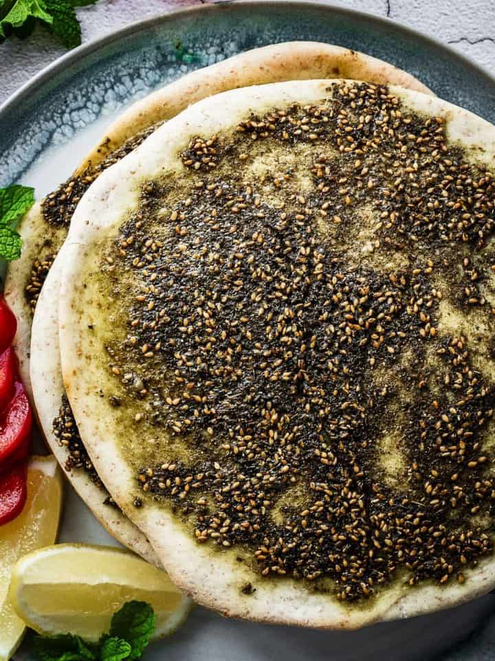 Manakish (Za’atar Flatbread) - Urban Farm and Kitchen