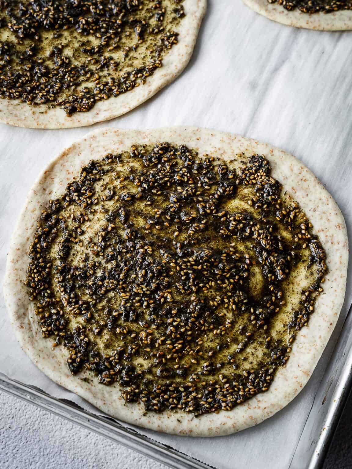 Manakish (Za’atar Flatbread) - Urban Farm and Kitchen