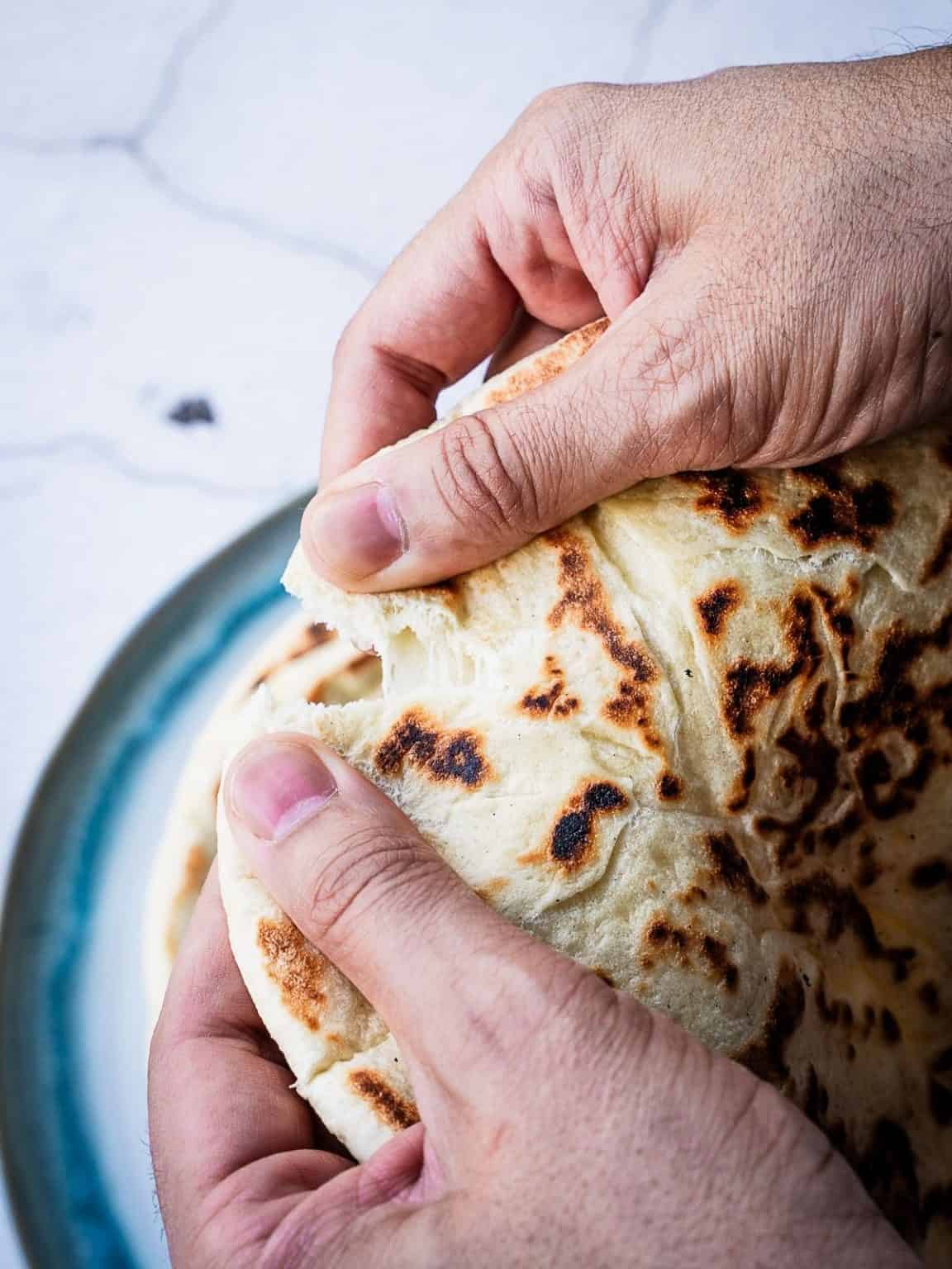 Taboon Bread (Palestinian Flatbread) - Urban Farm and Kitchen