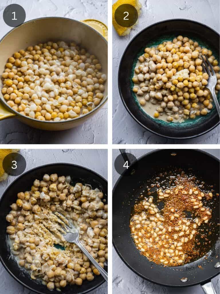 Musabaha (Creamy Warm Chickpeas with Tahini) - Urban Farm and Kitchen