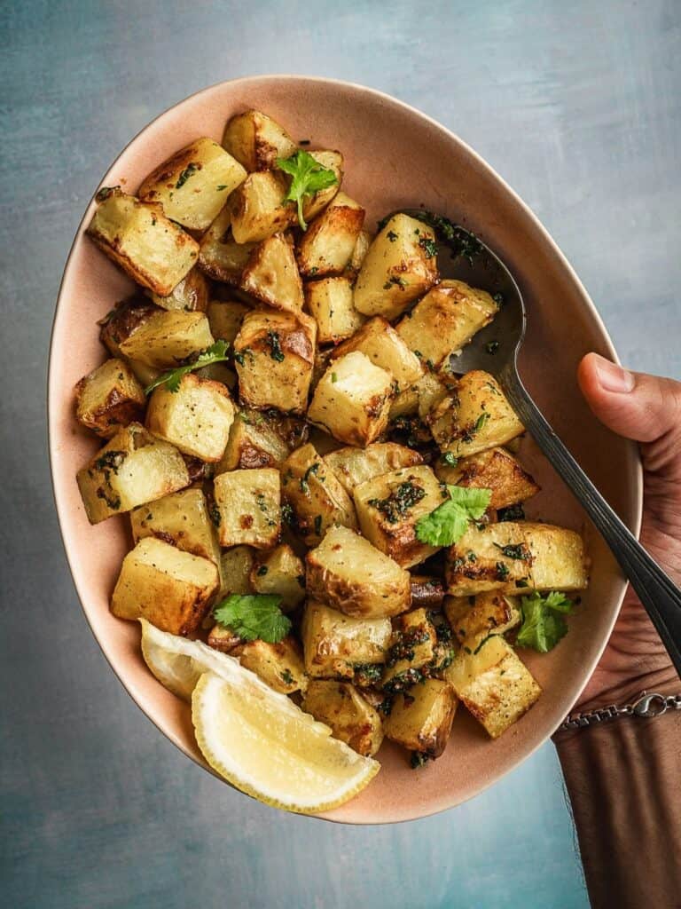 Batata Harra (Spicy Lebanese Potatoes Recipe) - Urban Farm and Kitchen
