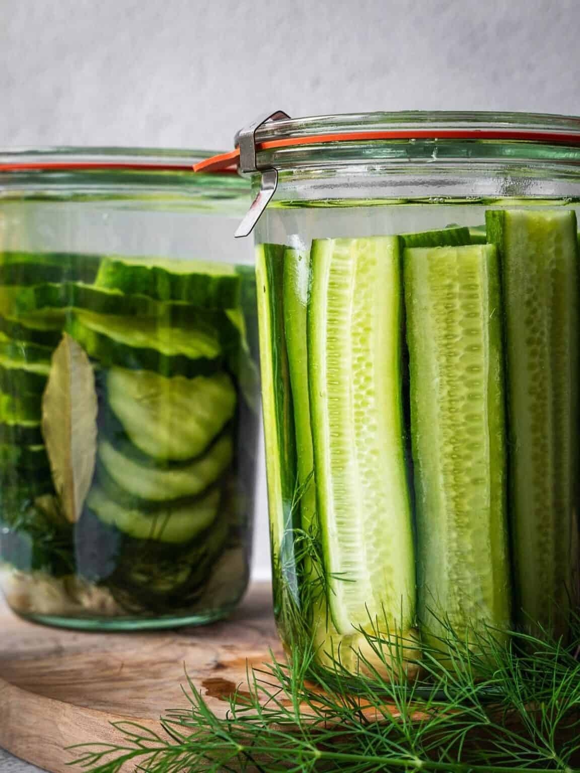 Homemade Fermented Cucumbers (Dill Pickles) - Urban Farm and Kitchen