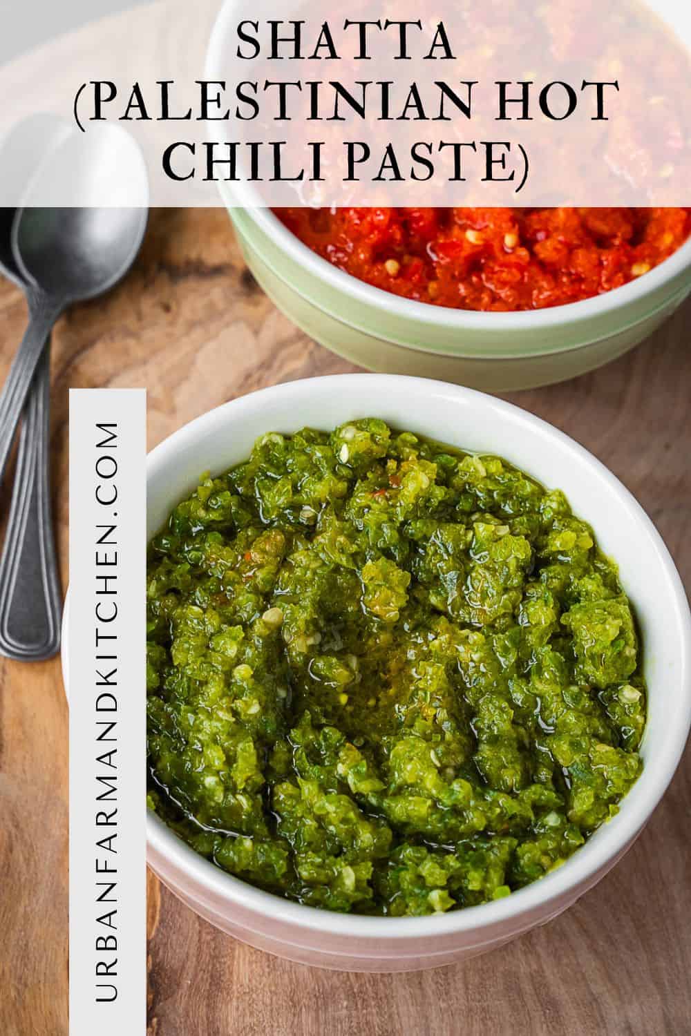 Shatta (Authentic Middle Eastern Chile Paste) - Urban Farm and Kitchen
