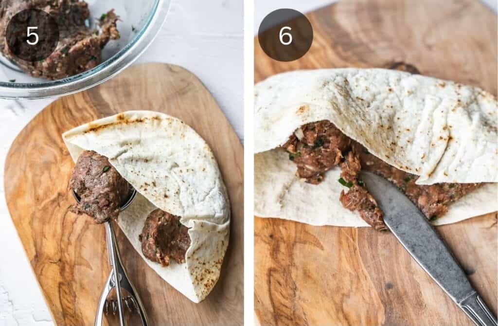 Arayes Recipe (Authentic Middle Eastern Meat Stuffed Pitas) - Urban ...