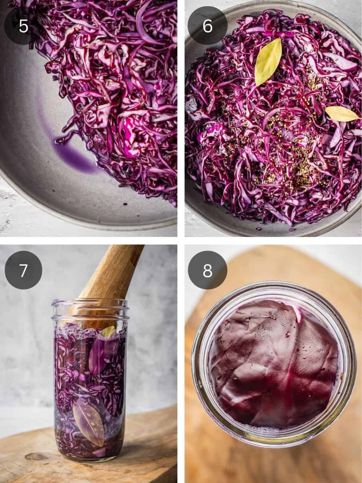 Red Cabbage Sauerkraut (Simple Fermented Cabbage) - Urban Farm and Kitchen