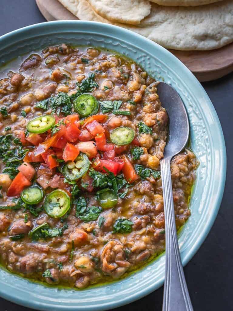 Ful Medames (Levantine Chickpea and Fava Bean Stew) - Urban Farm and ...