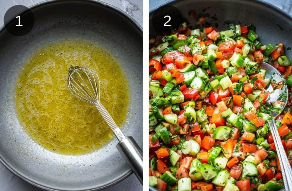 Jerusalem Salad (Palestinian Cucumber Tomato Salad) - Urban Farm and ...