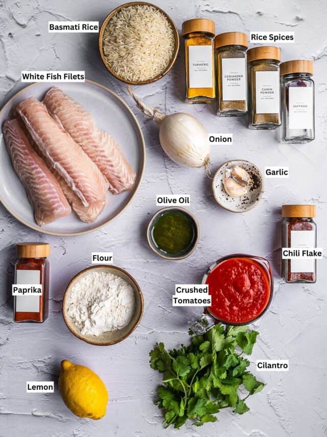 Sayadieh (Middle Eastern Fried Fish with Spiced Rice) - Urban Farm and ...