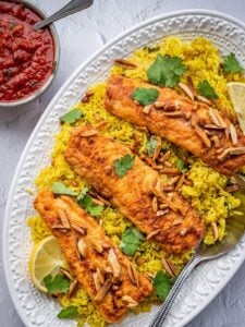 Sayadieh (Middle Eastern Fried Fish with Spiced Rice) - Urban Farm and ...