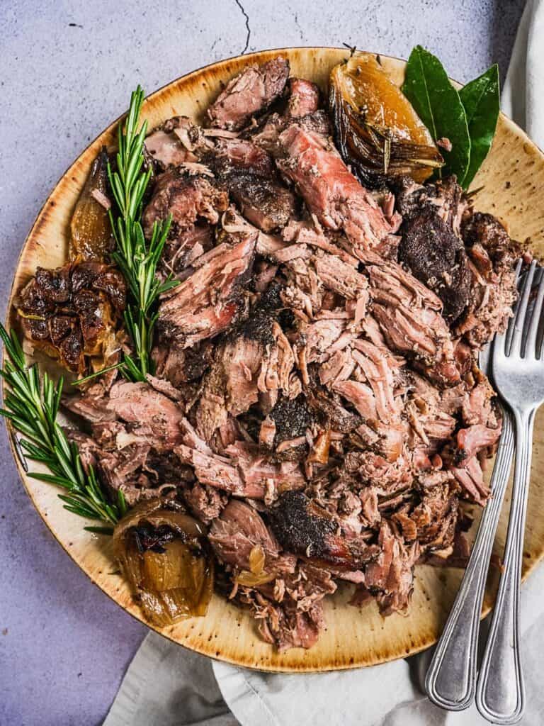 Pulled Lamb (Middle Eastern Slow Cooked Lamb) - Urban Farm and Kitchen