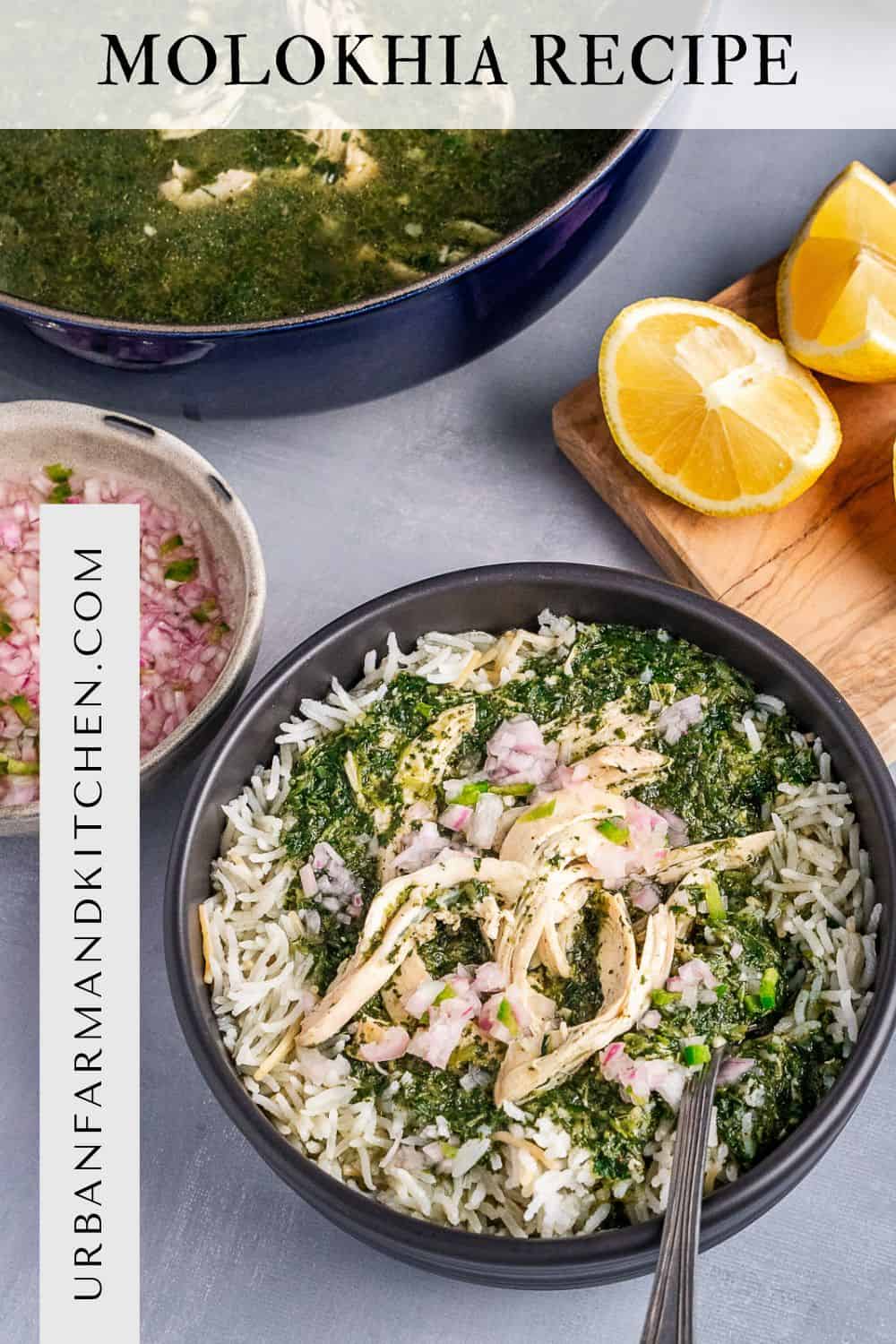 Molokhia (Egyptian Chicken and Jute Stew Recipe) - Urban Farm and Kitchen