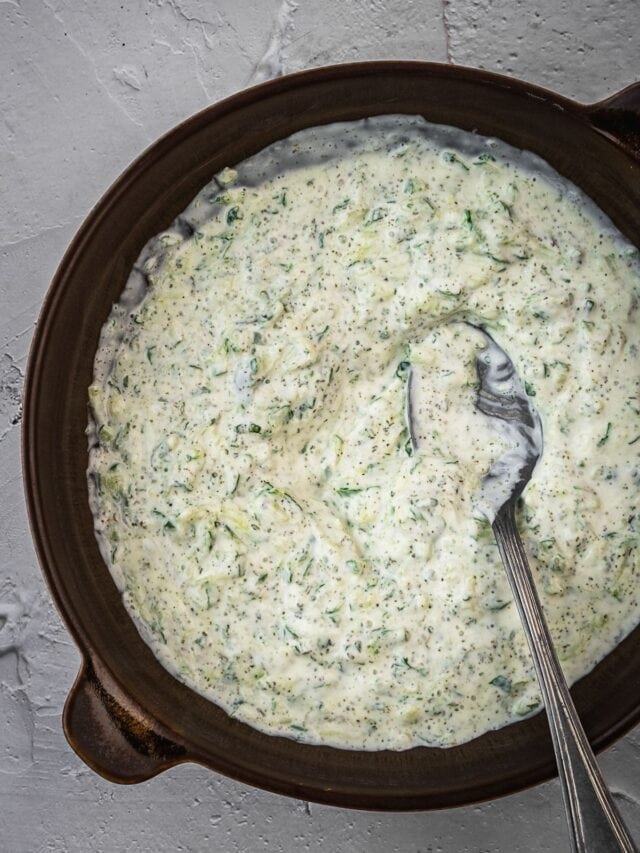 Cacik (Turkish Cucumber Yogurt Dip Recipe) - Urban Farm and Kitchen
