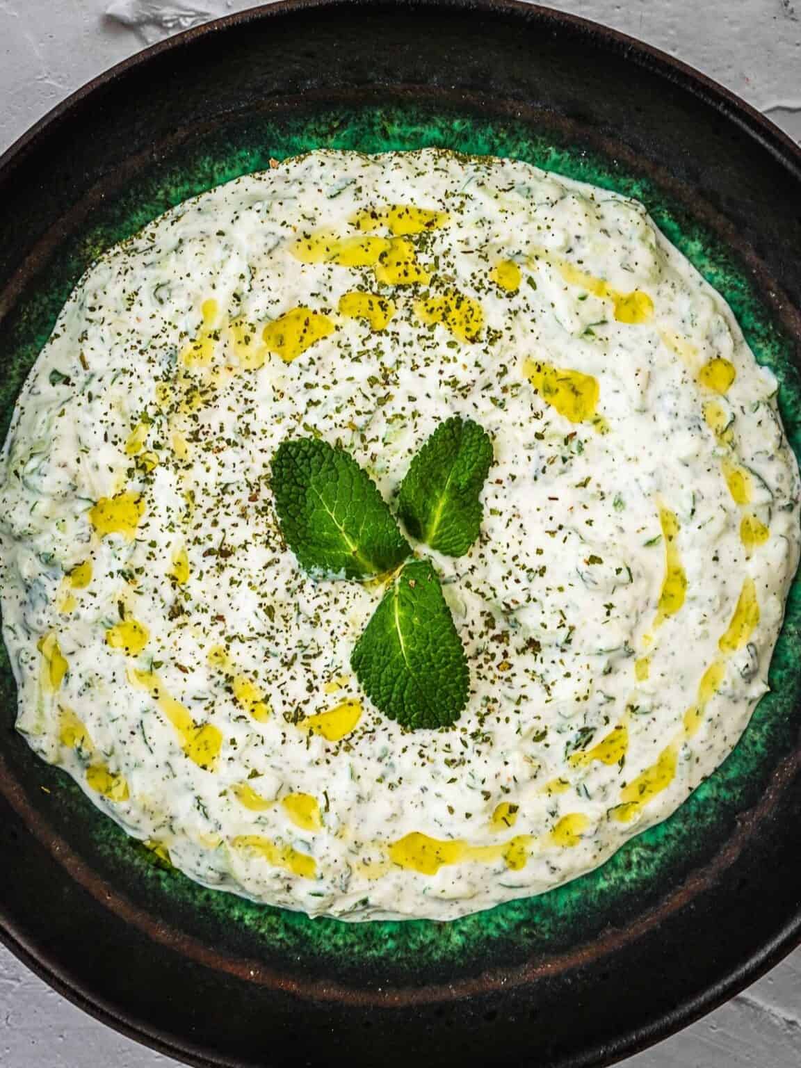 Cacik (Turkish Cucumber Yogurt Dip Recipe) - Urban Farm and Kitchen