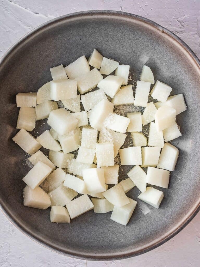Korean Radish Kimchi (Easy and Quick Kkakdugi Recipe) - Urban Farm and ...