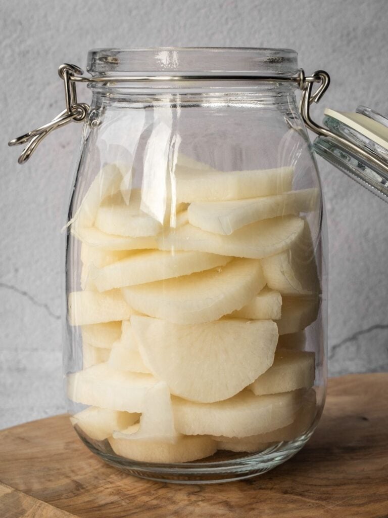 Korean Pickled Radish (Danmuji Recipe) - Urban Farm and Kitchen
