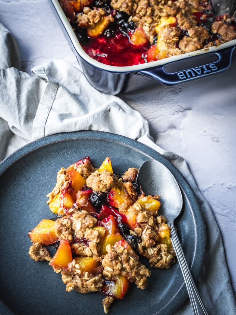 Blueberry Peach Crisp - Urban Farm and Kitchen