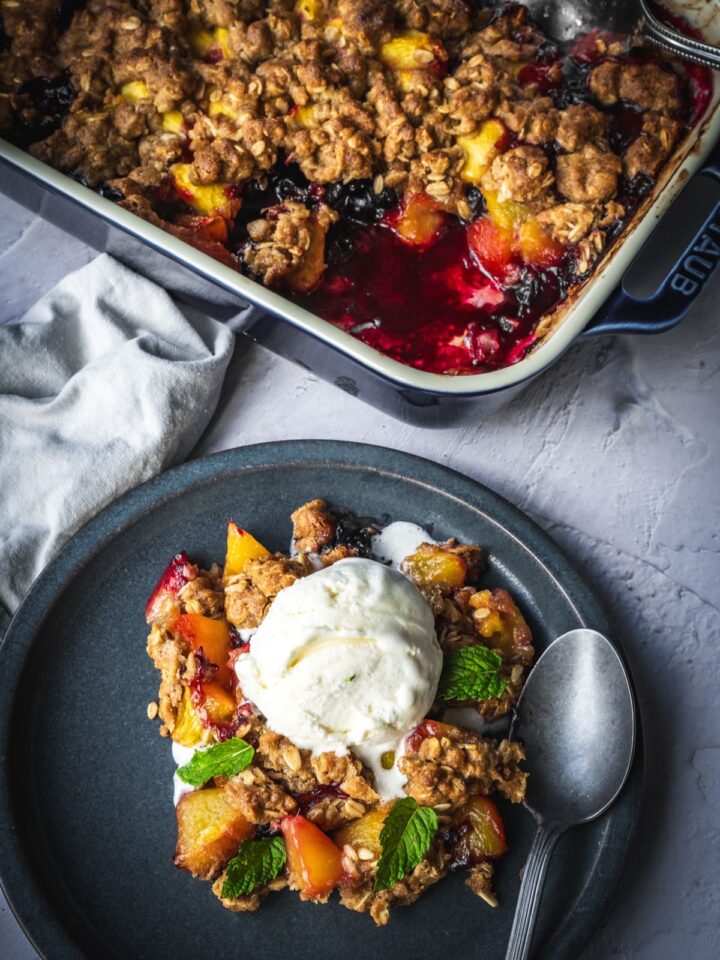 Blueberry Peach Crisp - Urban Farm and Kitchen
