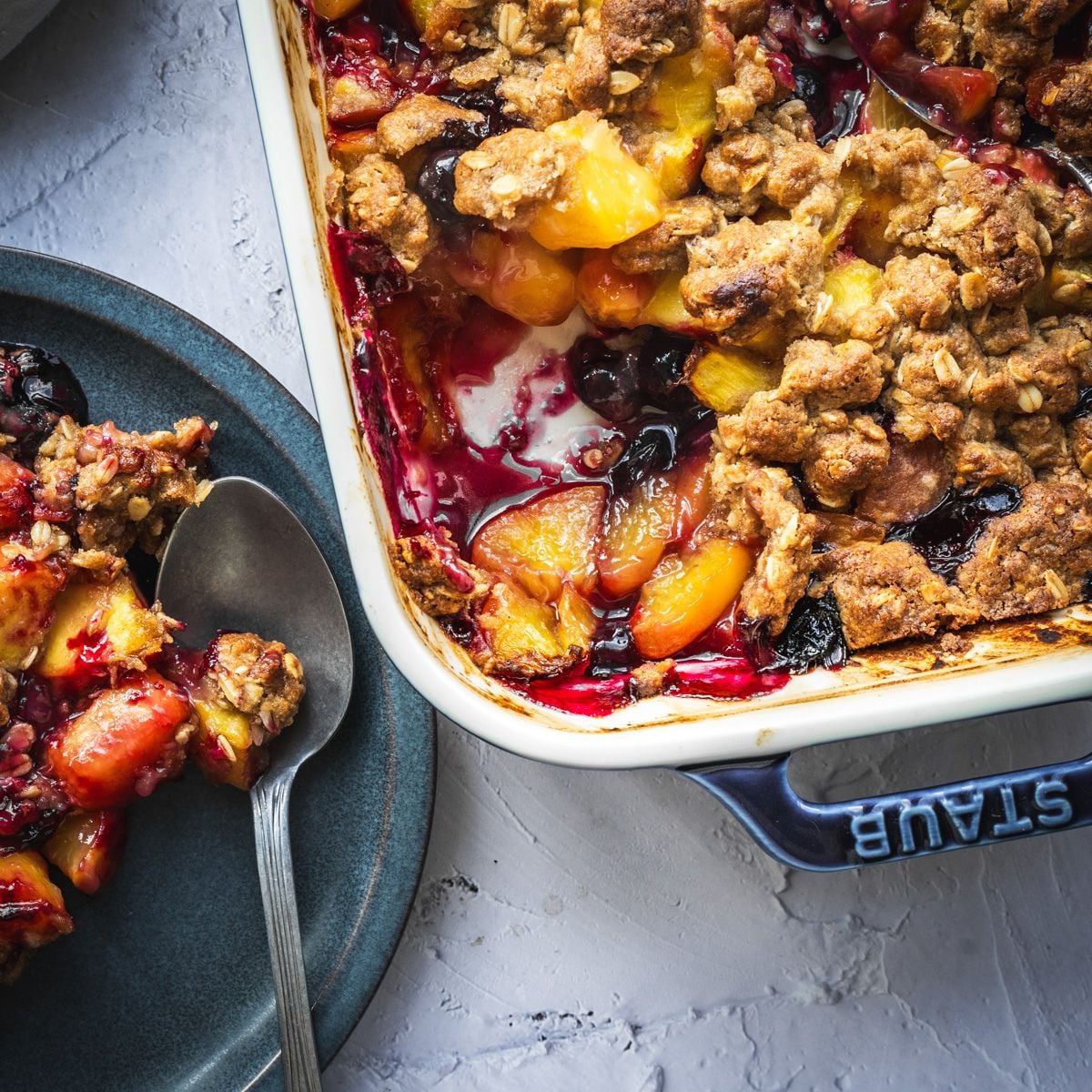 Blueberry Peach Crisp - Urban Farm and Kitchen