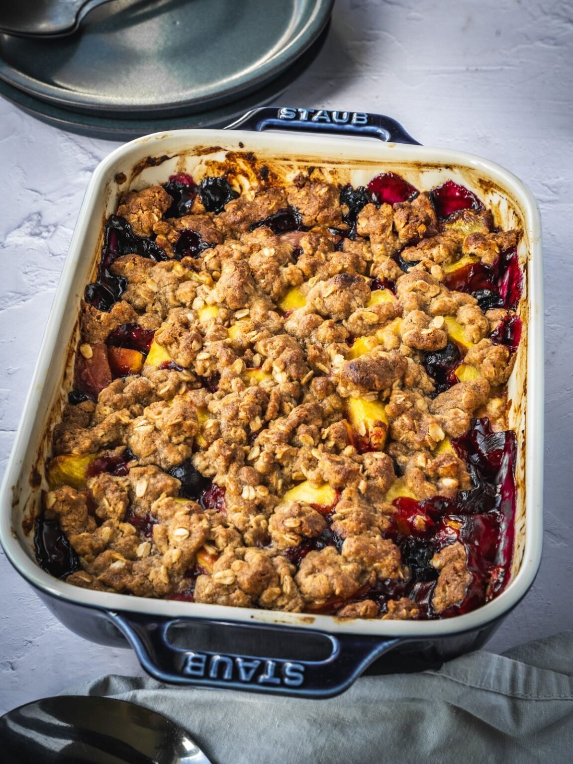 Blueberry Peach Crisp - Urban Farm and Kitchen