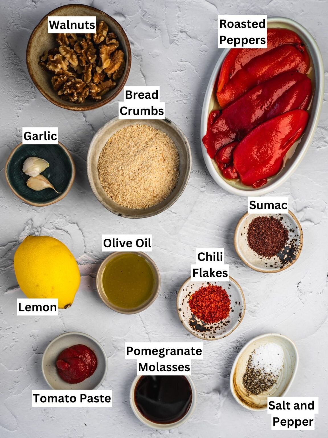 Muhammara (Syrian Roasted Red Pepper Walnut Dip) - Urban Farm and Kitchen