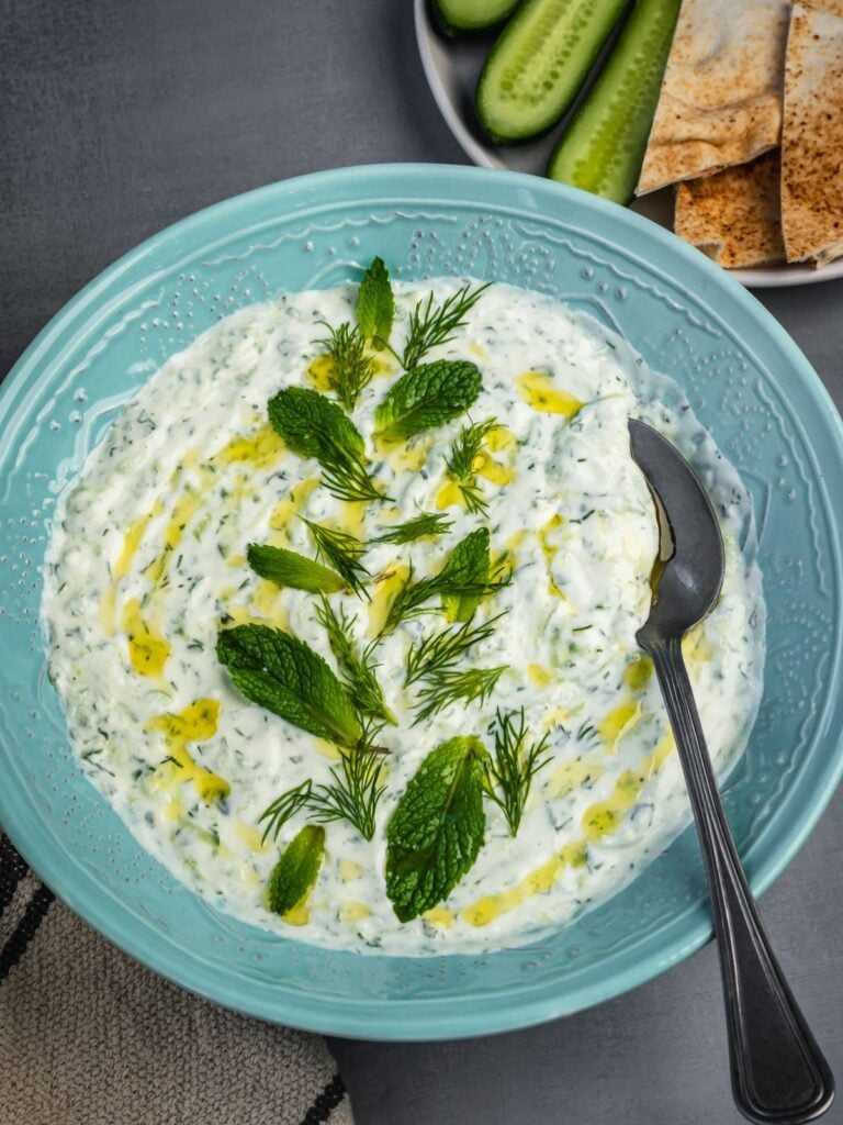 Tzatziki Recipe (Greek Cucumber Yogurt Dip) - Urban Farm and Kitchen