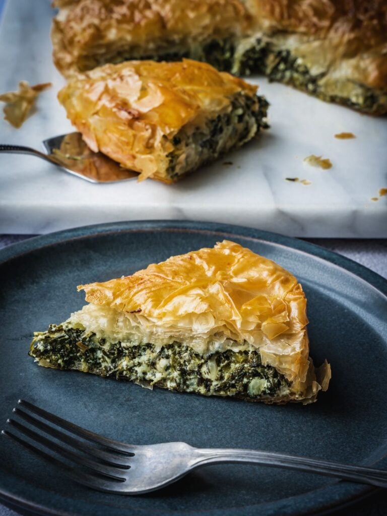 Greek Spinach Pie (Spanakopita with Phyllo Dough) - Urban Farm and Kitchen