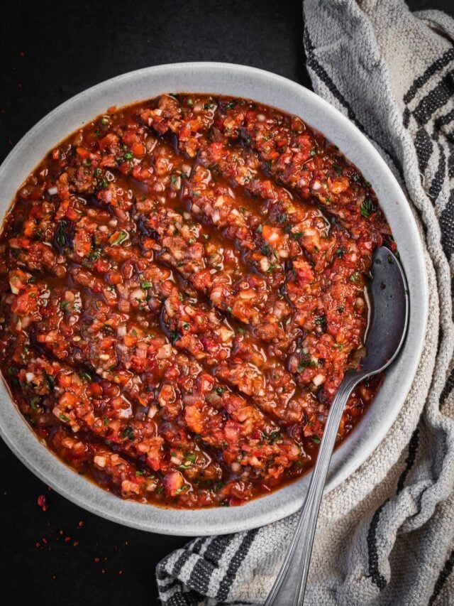 Turkish Ezme Recipe (Chopped Kebab Condiment and Salad) - Urban Farm ...