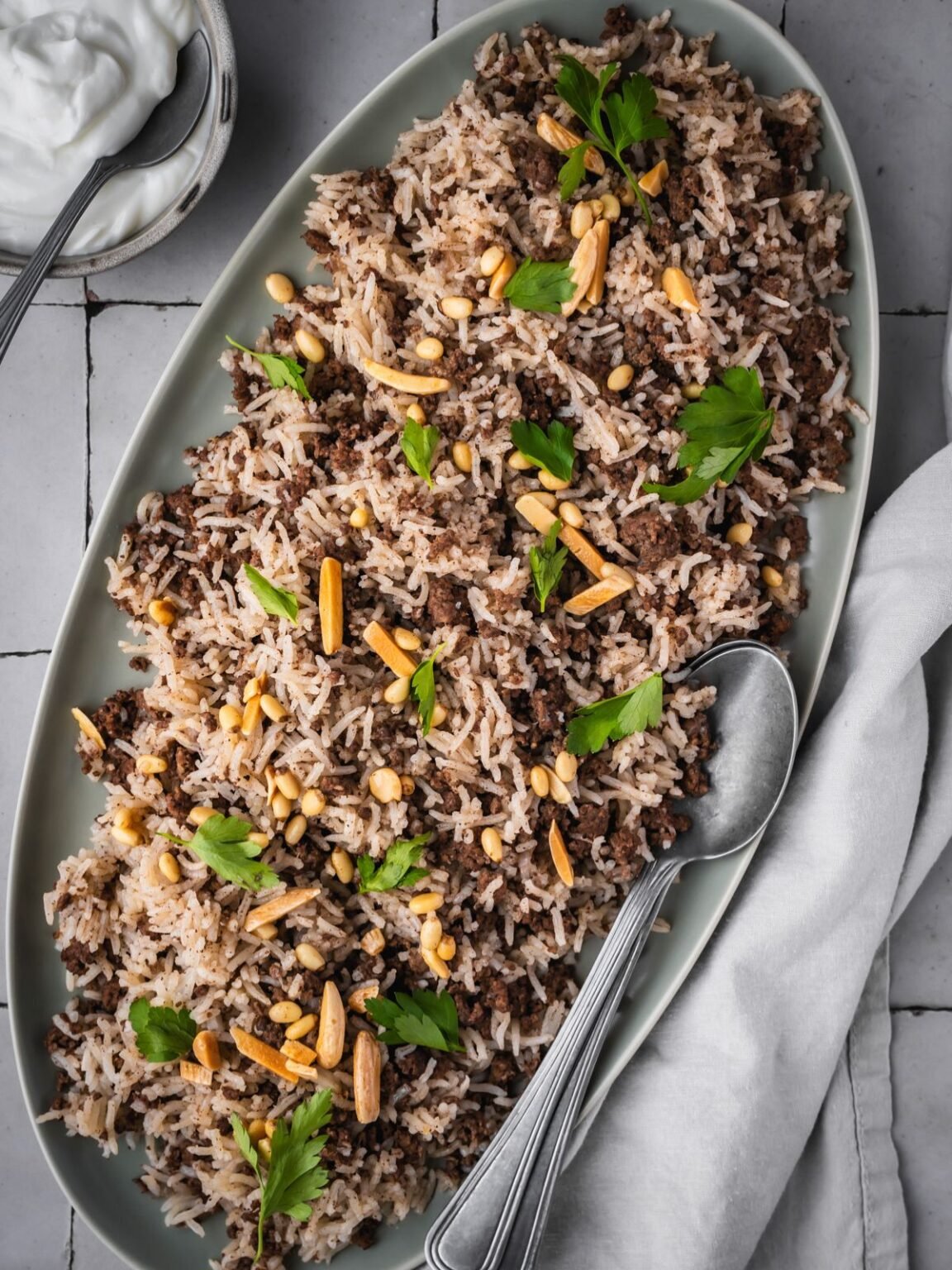 Hashweh (Spiced Rice with Ground Beef) - Urban Farm and Kitchen