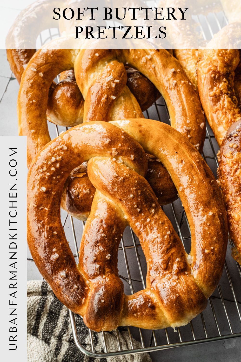 Homemade Soft Pretzels (Plain, Salt and Cheddar) - Urban Farm and Kitchen
