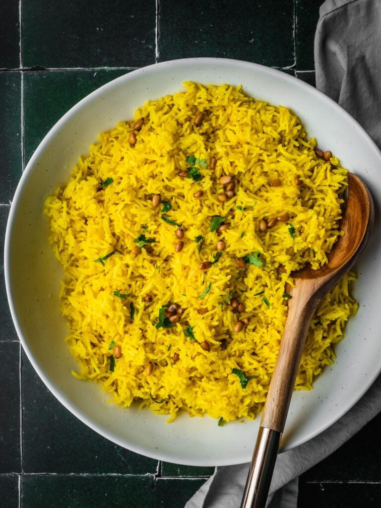 Mediterranean Yellow Rice Recipe (with Turmeric) - Urban Farm and Kitchen