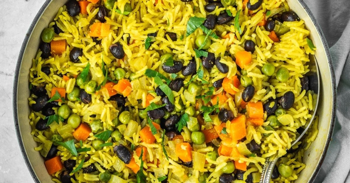 Middle Eastern Vegetable Rice Pilaf - Urban Farm and Kitchen