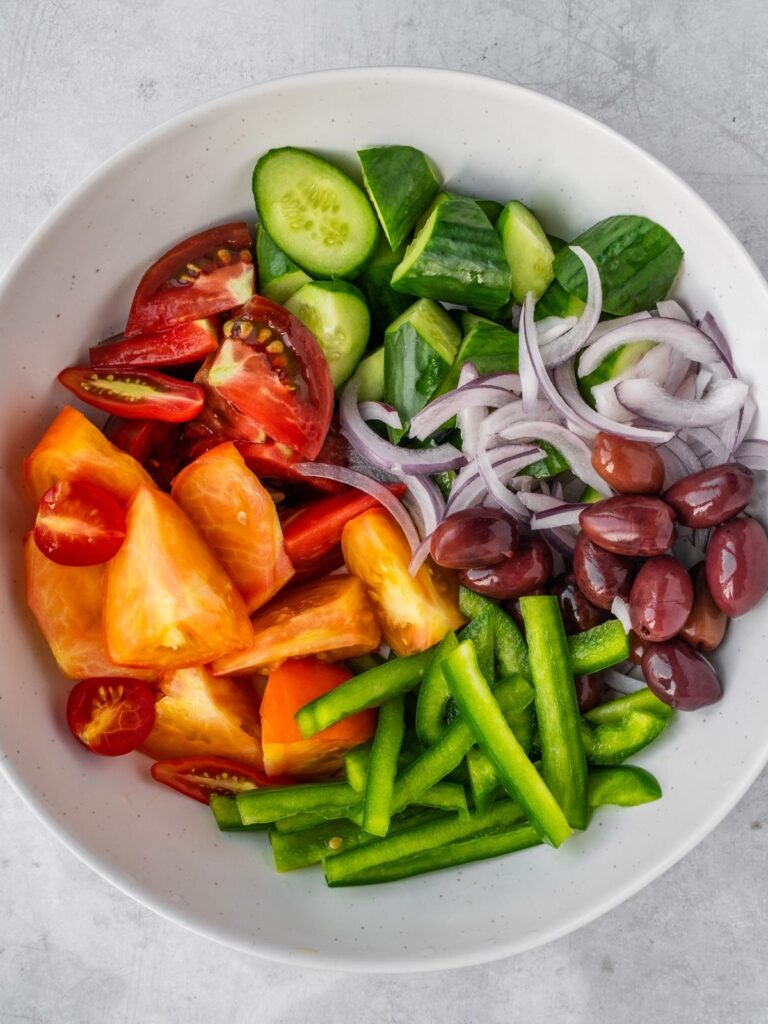 Traditional Greek Salad Recipe (Horiatiki Salata) - Urban Farm and Kitchen