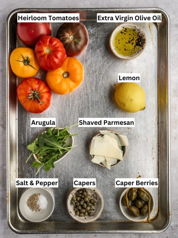 Heirloom Tomato Carpaccio - Urban Farm and Kitchen