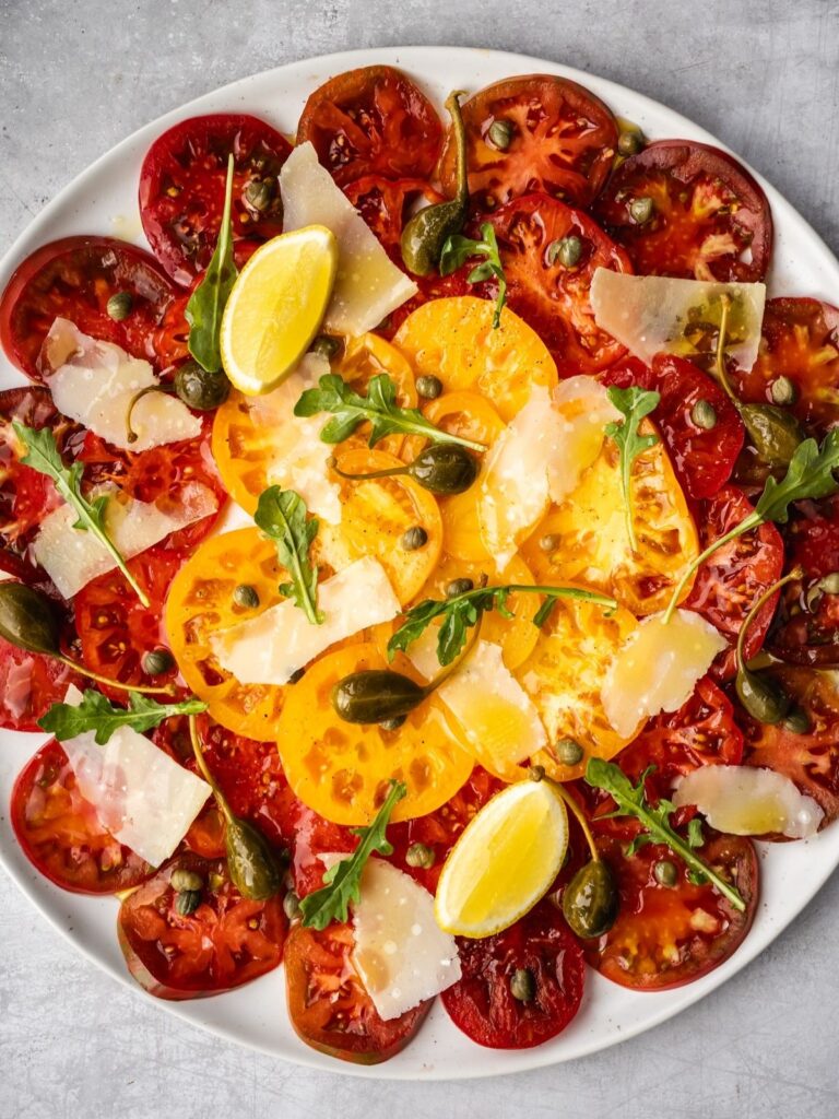 Heirloom Tomato Carpaccio - Urban Farm and Kitchen
