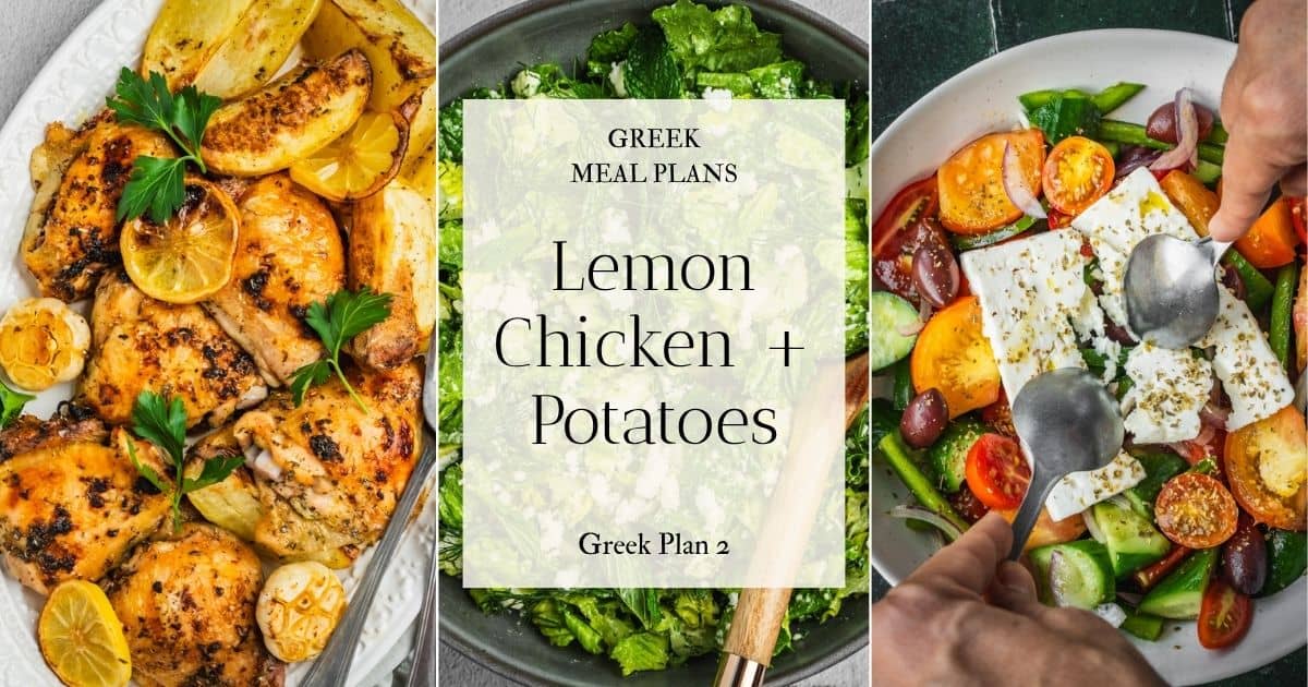 Greek Meal Plan 2: Lemon Chicken and Potatoes - Urban Farm and Kitchen